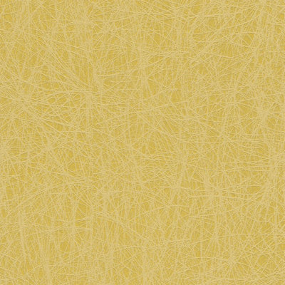 Rasch Mustard Yellow Scratched Etched Non Woven Textured Wallpaper ...
