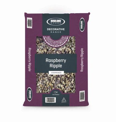 Raspberry Ripple Chippings 20kg Bag Pallet of 49