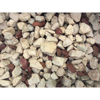 Raspberry Ripple Decorative Chippings Bulk Bag | DIY at B&Q