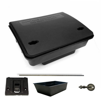 Rat Block Bait with Rat Bait Station Single Feed Fast Acting Rodent ...