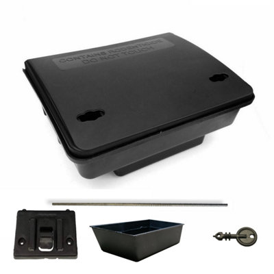 Rat & Mouse Bait Box Stations- Tamper Proof, Heavy Duty Outdoor ...