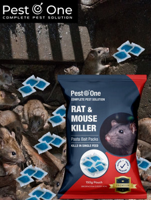 Rat & Mouse Killer Pasta Baits Poisoning Sachets Rodent Control Pasta ...