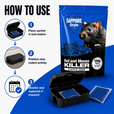 Rat Poison Bait Grains Mouse Bait Sachets Rodent Repellent Grain Bait ...