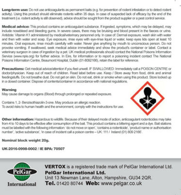 Rat Poisoning Blocks Mouse Bait Blocks Single Feed Rodent Killer Max ...