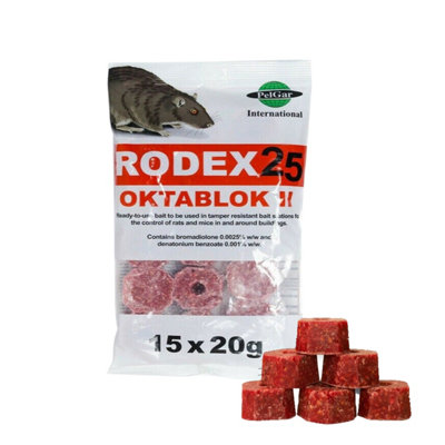 Rat Poisoning Blocks Wax Block Bait Mouse Bait Block Single Feed Rodent ...