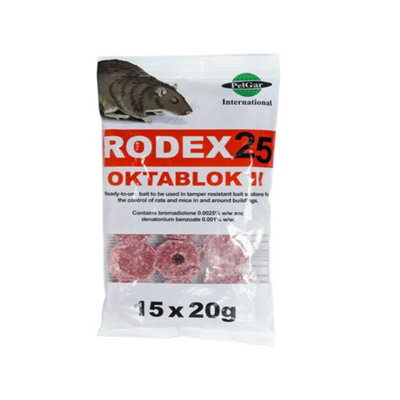 Rat Poisoning Blocks Wax Block Bait Mouse Bait Block Single Feed Rodent ...