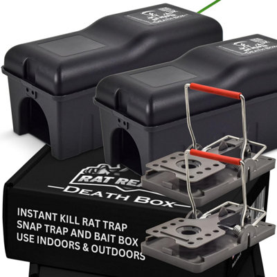 Rat Reaper Death Box Instant Kill Rat Trap 2 pack | DIY at B&Q