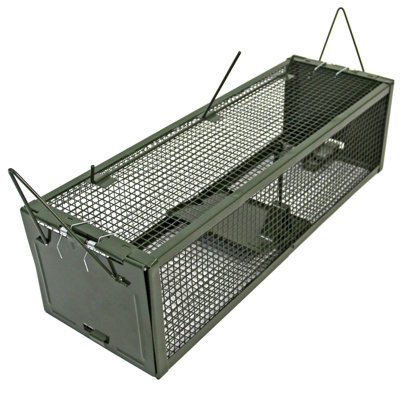 Rat Squirrel Trap Heavy Duty Metal Humane Vermin Mouse Rodent Cage Pest ...
