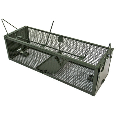 Buy Rat Squirrel Trap Heavy Duty Metal Humane Vermin Mouse Rodent Cage ...