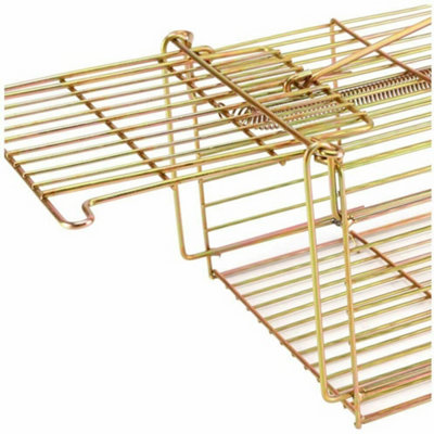 Rat Trap Heavy Duty Reusable Metal Humane Live Multi Catch Mouse Trap ...
