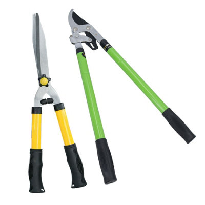 Ratchet Extendable Loppers Cutters + Hedge Pruning Shears Cutter ...