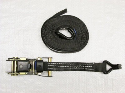 Ratchet Tie Down Straps 25MM 10M 1.5T X1 (Heavy Duty Cargo Black Claw ...