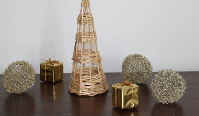 Rattan Christmas Tree Small