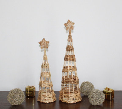 Rattan Christmas Tree Small