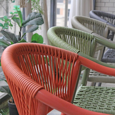 RATTAN CORNER RAISING TABLE DINING COFFEE WICKER GARDEN OUTDOOR ...