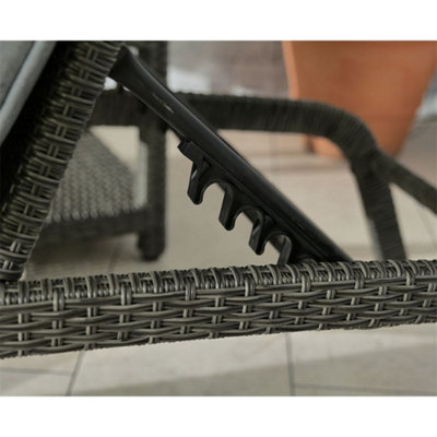 Rattan Multi Position Arched Sun Lounger
