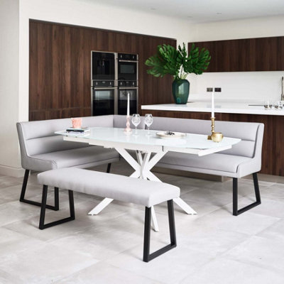 Ravenna Ceramic Motion Table White