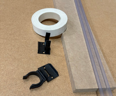Raw Paintable MDF Plinth Kickboard Kit. 18mm MDF 120mm (h) x 2440mm (l ...