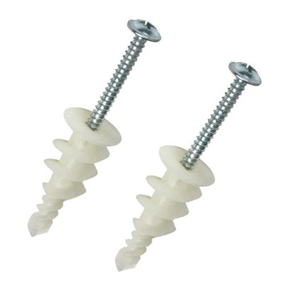 Rawl 12 x plug Nylon Self Drill Plasterboard Plug Fixings for Hollow ...