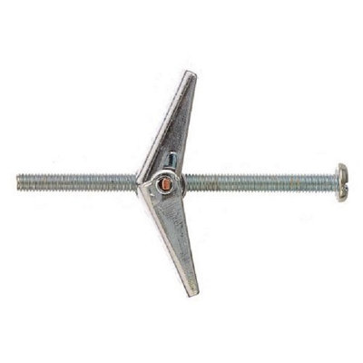 Rawlplug Metal Spring Toggle (Pack Of 6) Silver (One Size)