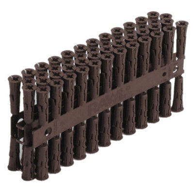 Rawlplug Universal Wall Plug (Pack of 96) Black (30mm x 7mm) | DIY at B&Q