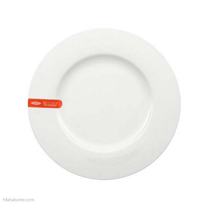 Rayware Milan Side Plate White (20 x 3 x 20cm) | DIY at B&Q