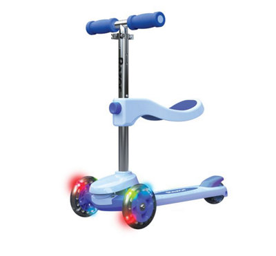 Razor Childrens Scooter Tricycle Rollie Blue LED Trike Stand or Seated ...