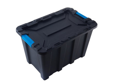 RB BOSS ECO 55L Recycled Plastic Storage Box with Lid & Tray - Heavy ...