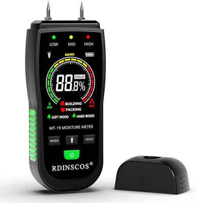 Rdinscos 3-in-1 Pin Type Damp Meter for Walls & Building Materials ...