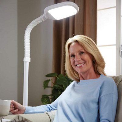 Reading Lamp Floor LED White, Closely Mimics Natural Daylight at Noon ...