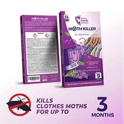 Ready Steady Defend 9 x Moth Killer Hangers For Wardrobes. Moth ...