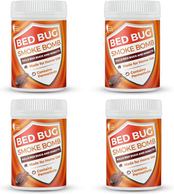 Ready Steady Defend Bed Bug Smoke Bomb Pack of 4 Mini Bombs For Complete Bed Bug Elimination