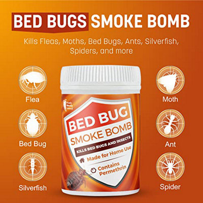 Ready Steady Defend Bed Bug Smoke Bomb Pack of 4 Mini Bombs For ...