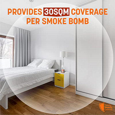 Ready Steady Defend Bed Bug Smoke Bomb Pack of 4 Mini Bombs For ...