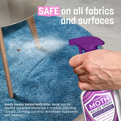 Ready Steady Defend Carpet Moth Killer Spray. For Use On Carpets, Rugs ...