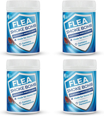 Ready Steady Defend Flea Smoke Bomb Pack of 4 Mini Smoke Bomb | DIY at B&Q