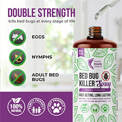 Ready Steady Defend Natural Bed Bug Killer Spray 200ml