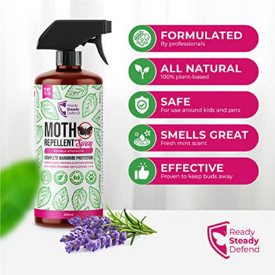Ready Steady Defend Natural Moth Repellent Spray 200ml