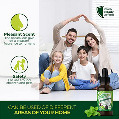 Ready Steady Defend Peppermint Mouse Repellent Oil. Makes 40 litres of ...