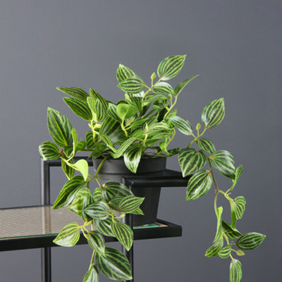 Realistic Artificial Plants Trailing Zebrina Real Touch Decorative ...