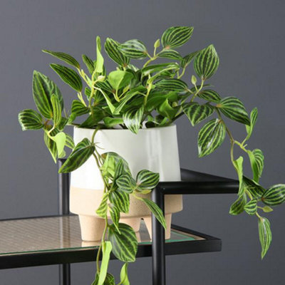 Realistic Artificial Plants Trailing Zebrina Real Touch Decorative ...