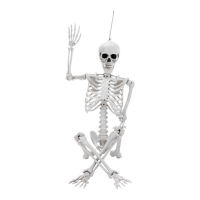 Realistic Full Body Poseable Skeleton Props Hanging Halloween Party ...