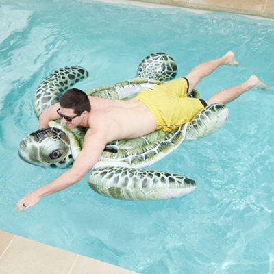 Realistic Sea Turtle Swimming Pool Ride-On