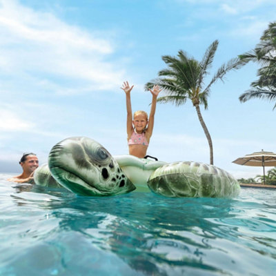 Realistic Sea Turtle Swimming Pool Ride-On