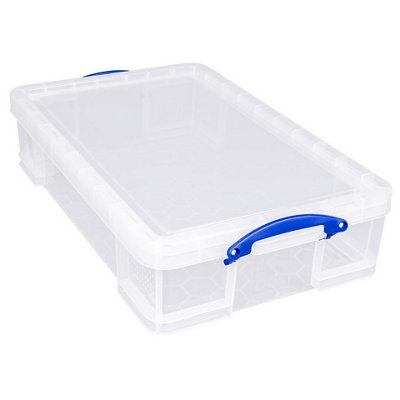 Really Useful 33 Litre Versatile Clear Storage Box: Stackable ...