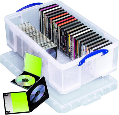Really Useful Stackable Storage Box 50Liter Clear