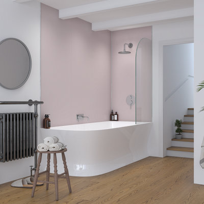 Rearo Selkie MDF Bathroom Shower Wall Panel (H)2420mm x (W)1180mm x (D ...