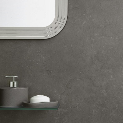 Rearo Selkie MDF Bathroom Shower Wall Panel (H)2420mm x (W)1200mm x (D ...