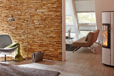 Rebel Of Styles UltraWood Firenze Solid Asian Teak Wood - Wall Cladding ...