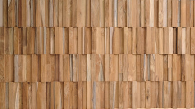 Rebel Of Styles UltraWood Vertical Solid Asian Teak Wood Wall Cladding ...